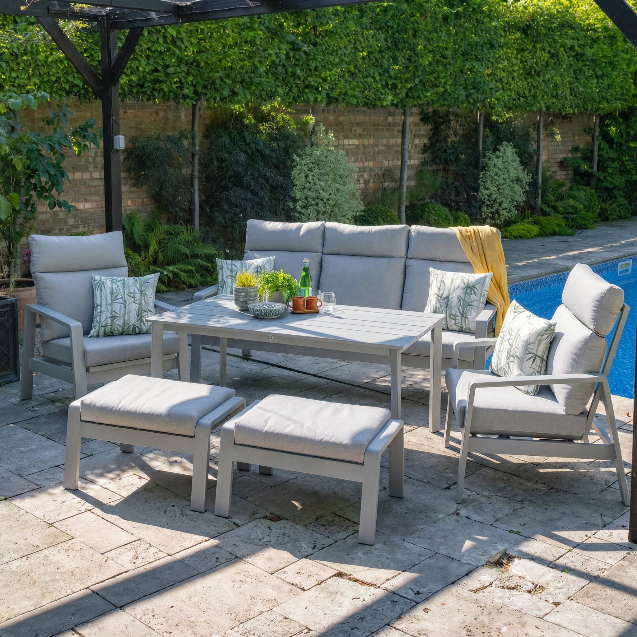 Santorini Dawn Lounge Dining Set – LG OUTDOOR